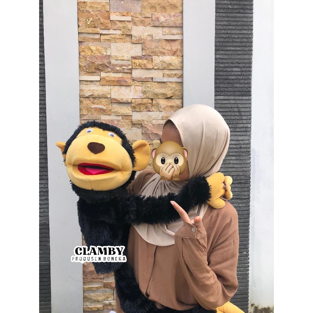 Jumbo Monkey Muppet Motion Mouth Fairy Tale Doll Size 1 Meter Hand ...