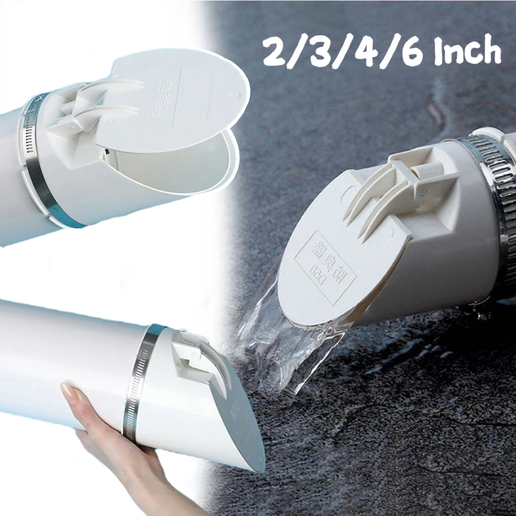 Backflow Valve 2/3/4/6 Inch Rucika Backflow Valve Anti-Rat Pvc Gutter ...