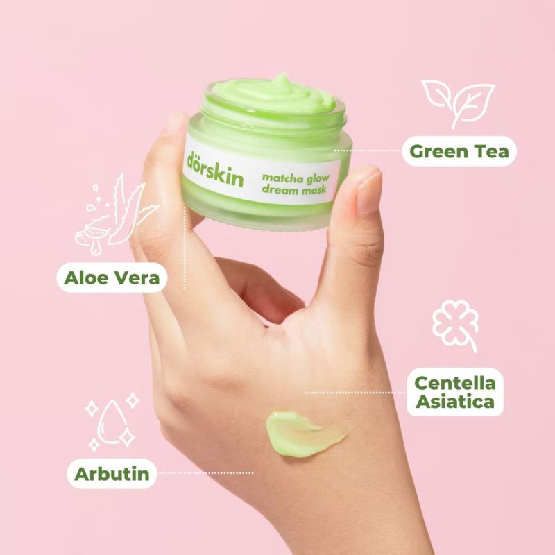 Dorskin Matcha Glow Dream Sleeping Mask Acne Brightening - Moisturizing ...