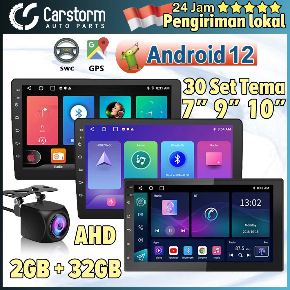 Carstorm Android12 Double Din Android Head Unit 7/9/10 inch Touch ...