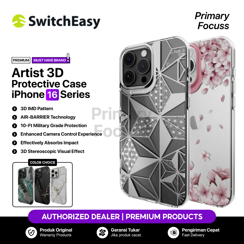 Switcheasy Case iPhone 16 Pro Max 16 Pro SWITCHEASY Artist 3D Double In ...