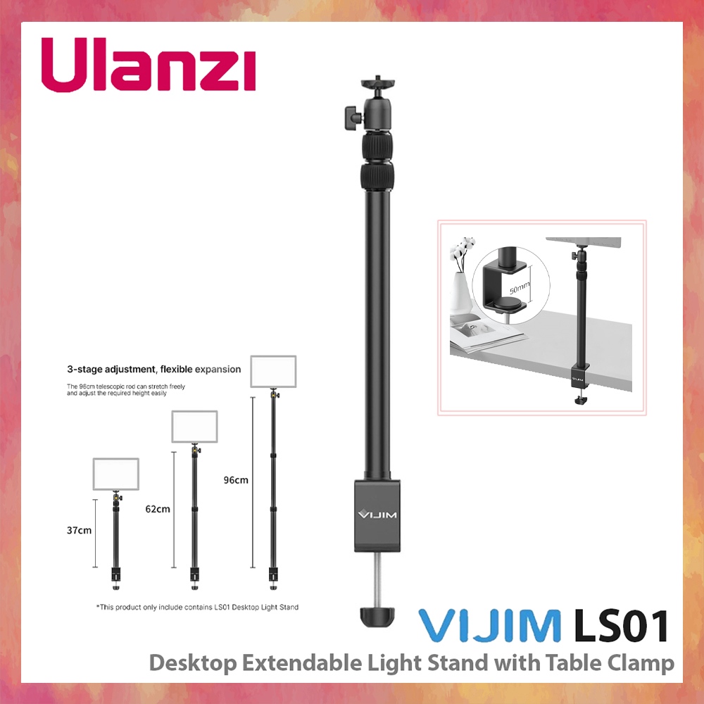 Ulanzi Vijim LS01 Desktop Extendable Light Stand with Table Clamp ...