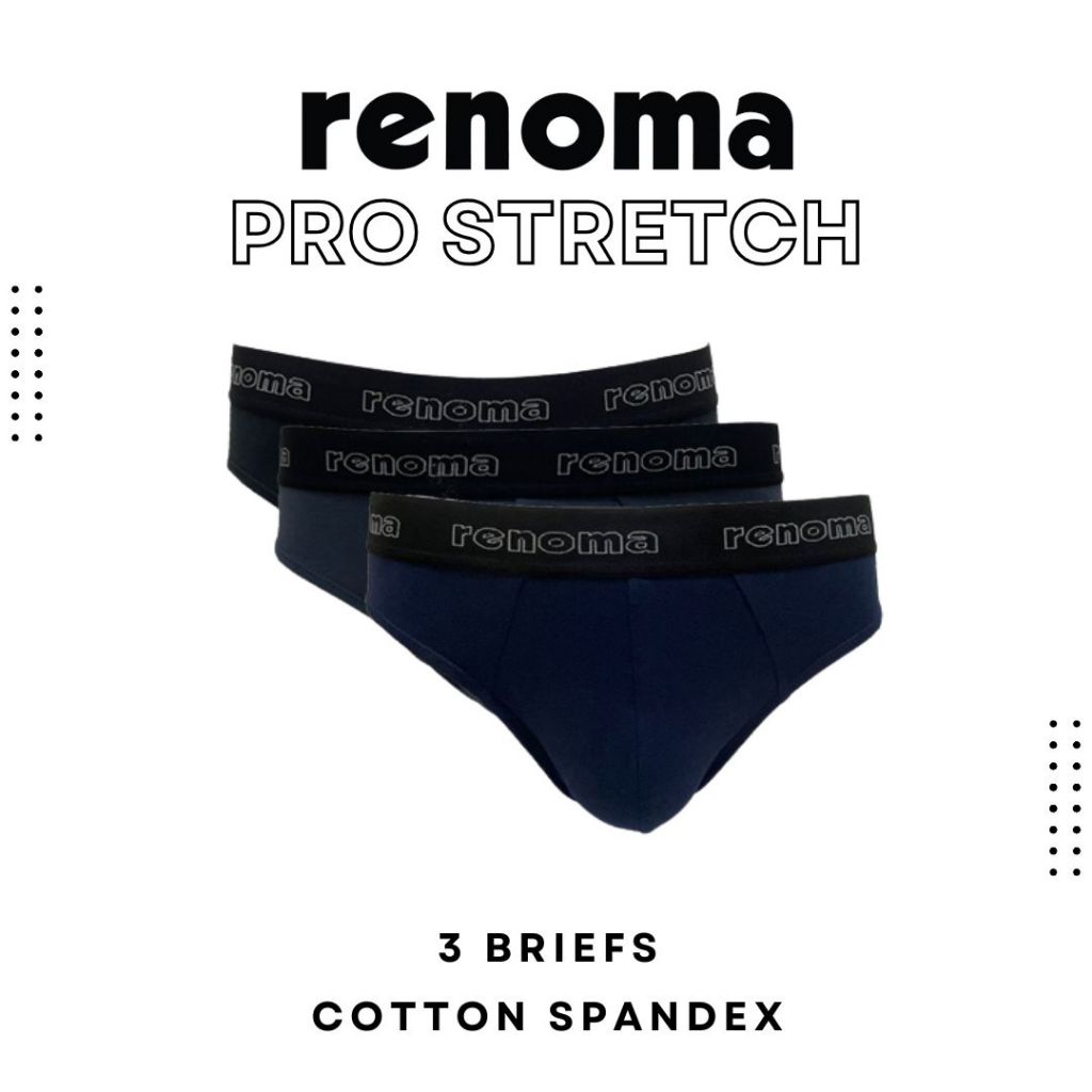 Renoma Pro Stretch Mini Brief RPIM 2213 - 3in1 Men's Underwear | Shopee ...
