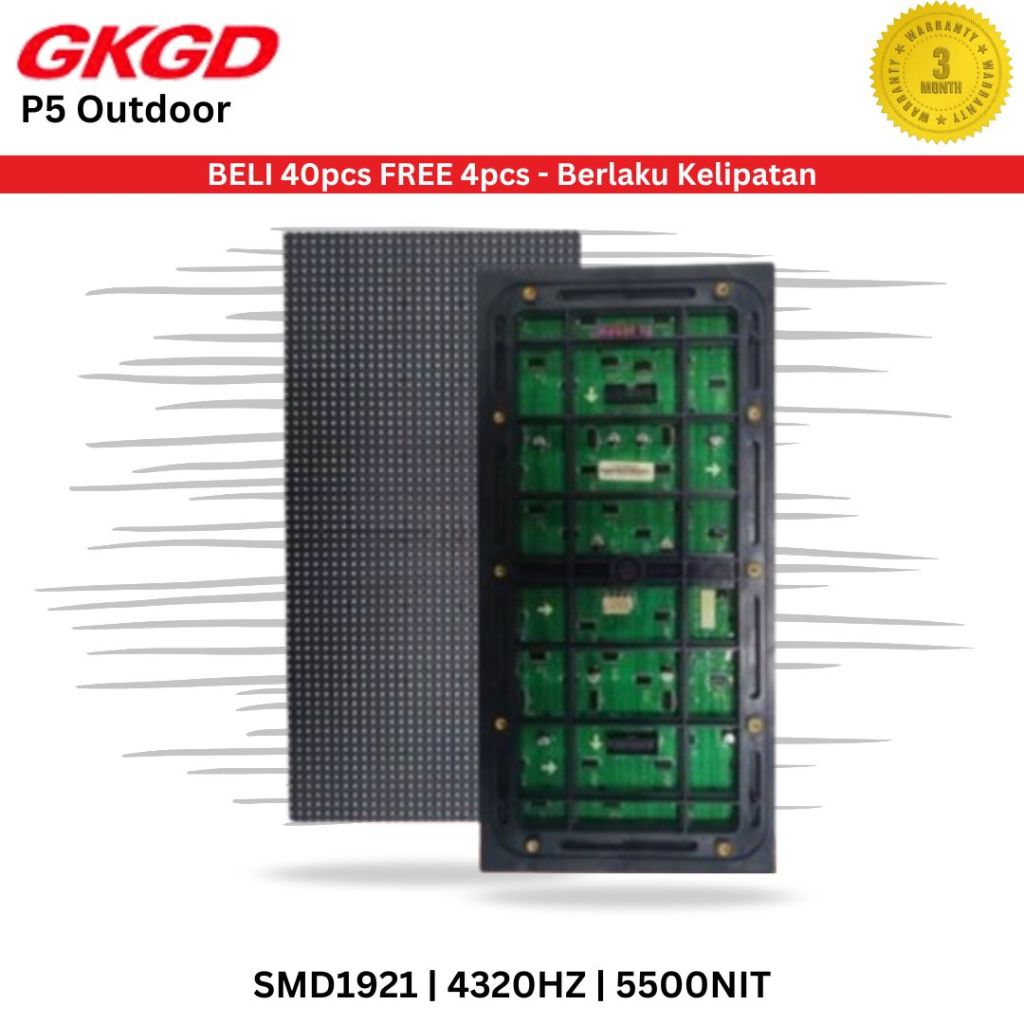 Videotron MODULE P5 OUTDOOR - 4320 Hz NC LED GKGD MODULE INSIDE ...