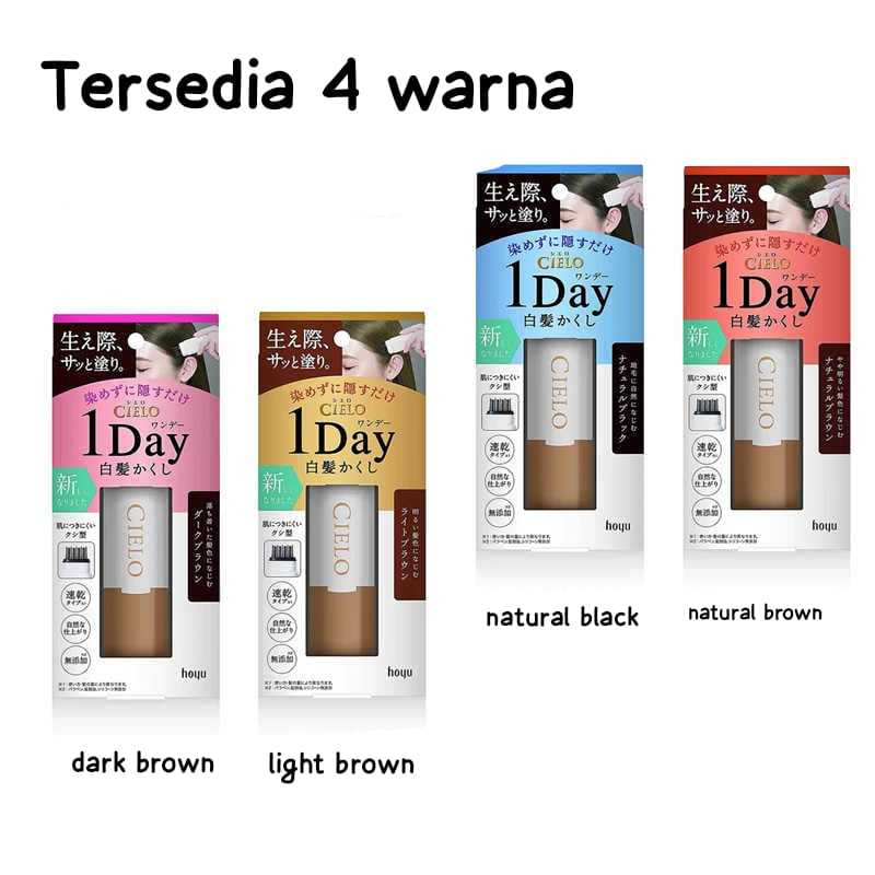 Cielo One Day Cover Gray Hair Color Comb Comb Comb Dye Cover Gray original Japan | Shopee ...