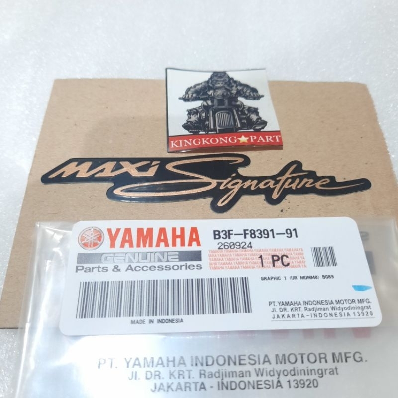 Emblem sticker maxi signature nmax lexi xmax original b3f-f8391-91 ...