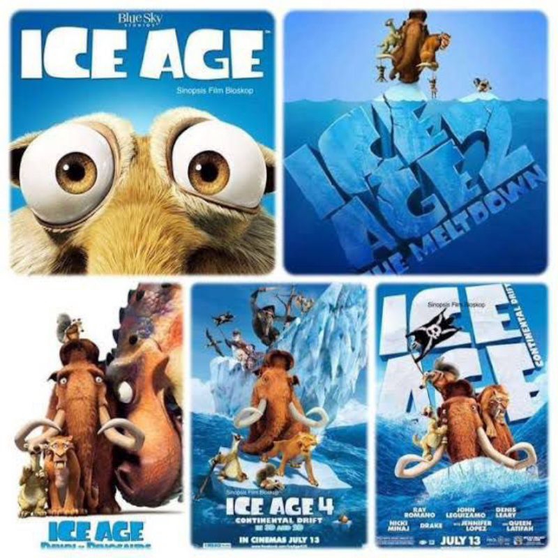 The Complete ICE AGE 1-5 Cartoon Cassette (2002-2016) | Shopee Philippines