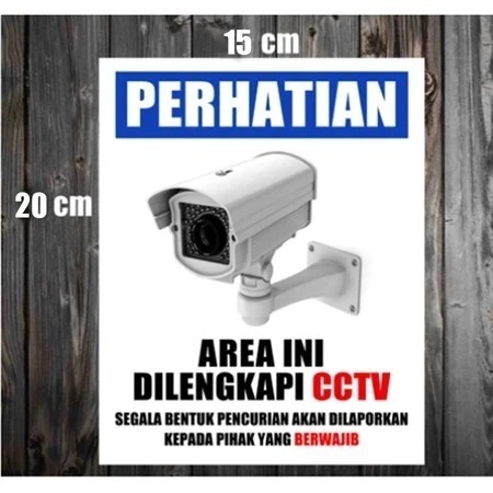 Cctv AREA Sticker safety sign warning sign camera CCTV Attention ...