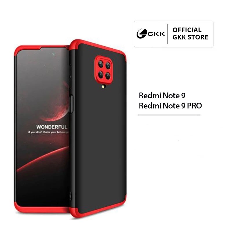 Gkk Redmi Note 9 9 PRO Original Anti-Crack Bumper 360 Hardcase Casing ...