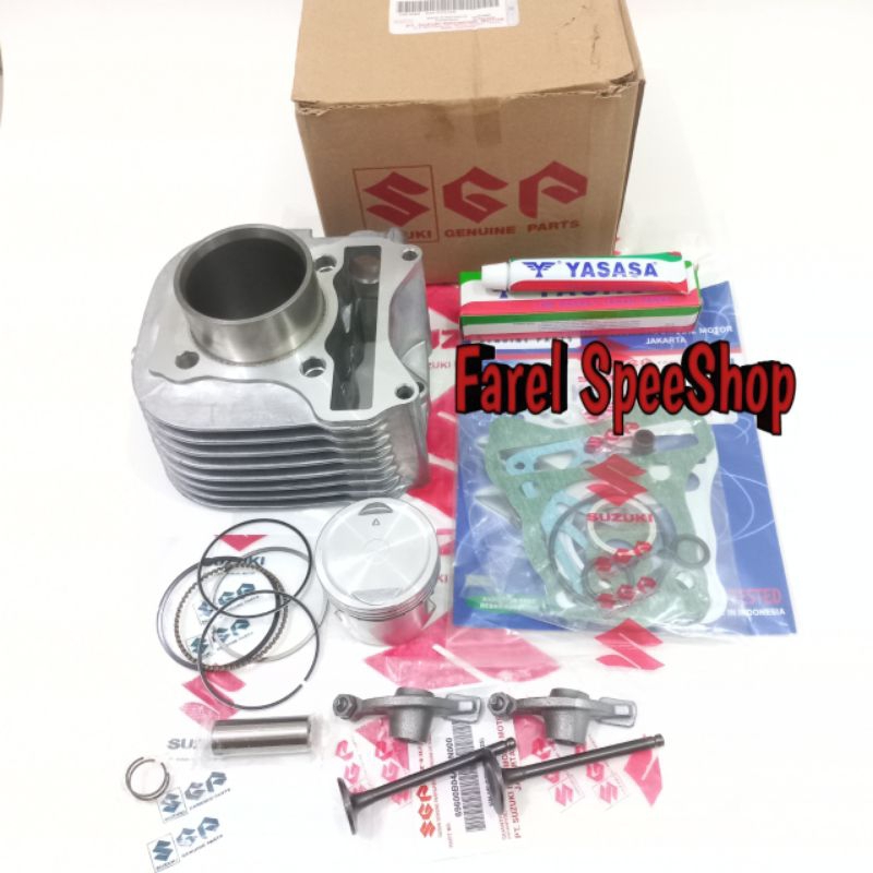Complete Piston Block+Platuk+Valve Set Suzuki Spin 125 Hayate Skywave ...