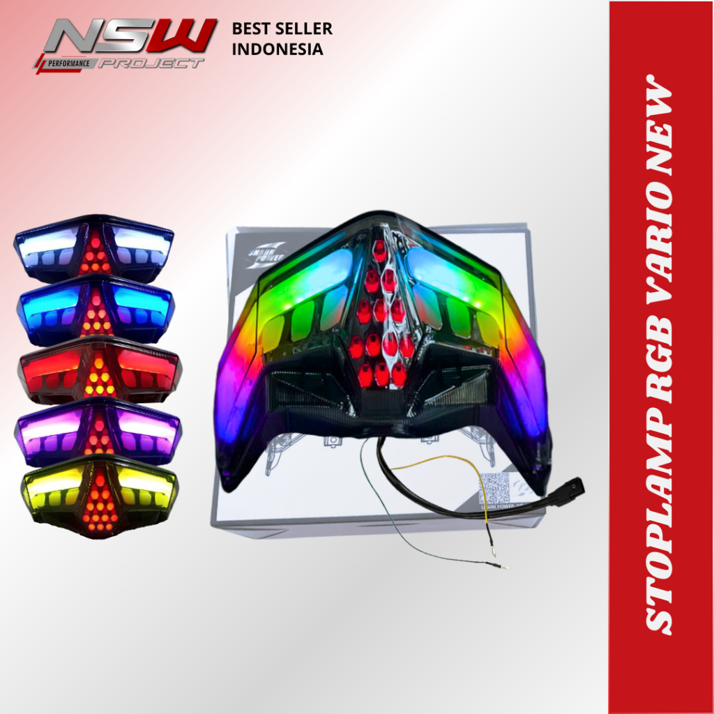 Stoplamp RGB RUNING VARIO 125 150 NEW 2019 2020 2021 2022 2024 REAR ...