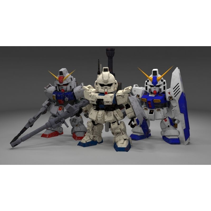 3d SD Gundam Alex Model - Ground Type - Ez8 | Shopee Philippines