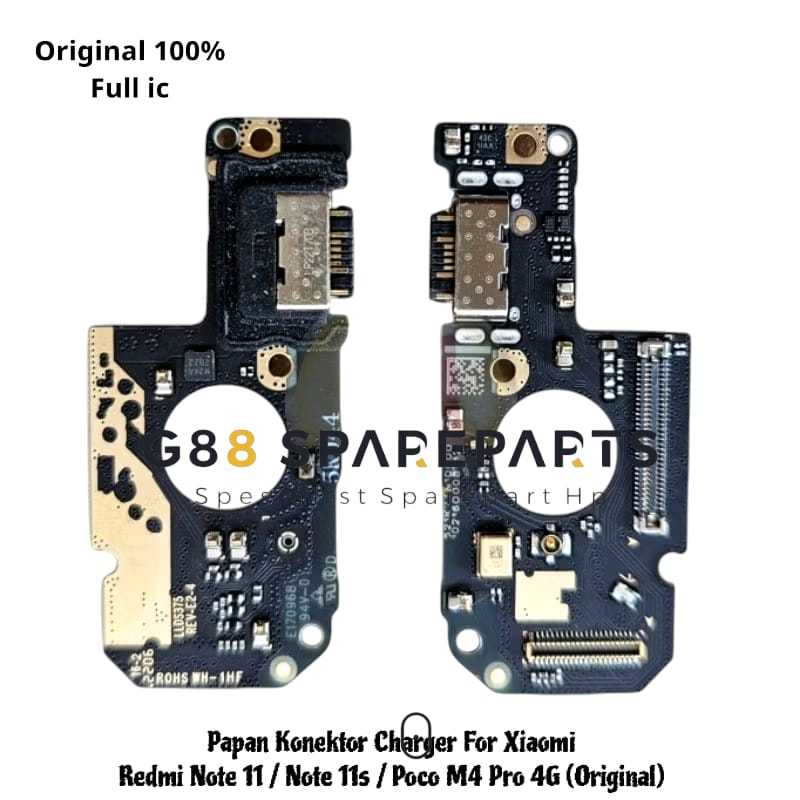 Original Has ic Pcb Charger Connector / Cas Con Board Xiaomi Redmi Note ...