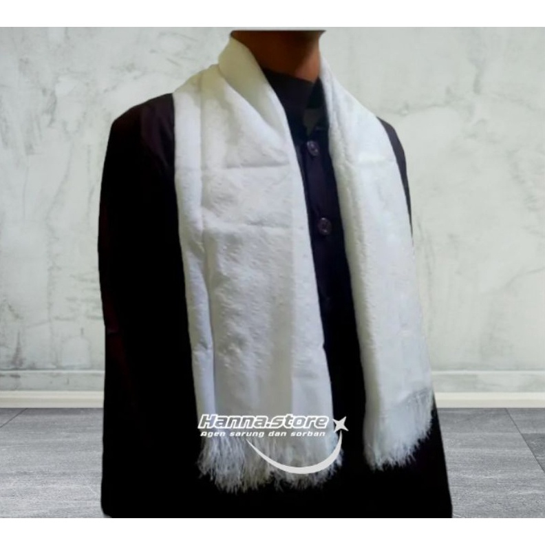 PUTIH HITAM Palestinian Arab Turban Arafat Turban White Black Plain ...