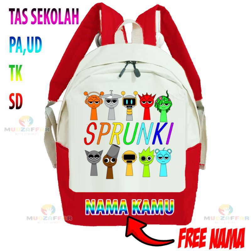 Sprunki PRIMARY SCHOOL PRESCHOOL CHILDREN'S BACKPACK SPRUNKI CHILDREN'S ...