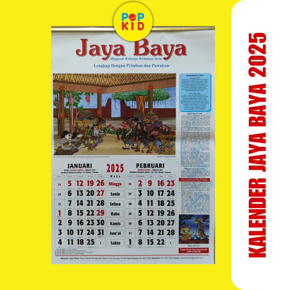 Jaya BAYA CALENDAR - JAYABAYA CALENDAR - LATEST ORIGINAL JOYOBOYO ...