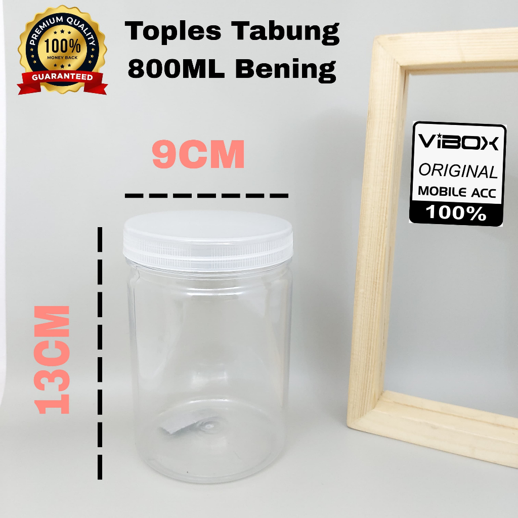 (10Pcs) 800 ml Tube Jars 800 ml Cylinder Jars 800 ml Plastic Jars 800 ...