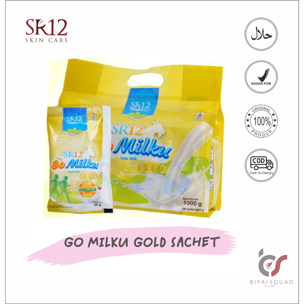 Go Milku Gold SR12 Sachet Pouch 25 Grams contains 40 pcs | Shopee ...