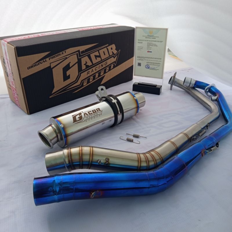 LOKAL Exhaust racing DBS half blue original cool bus Gacor pnp ...