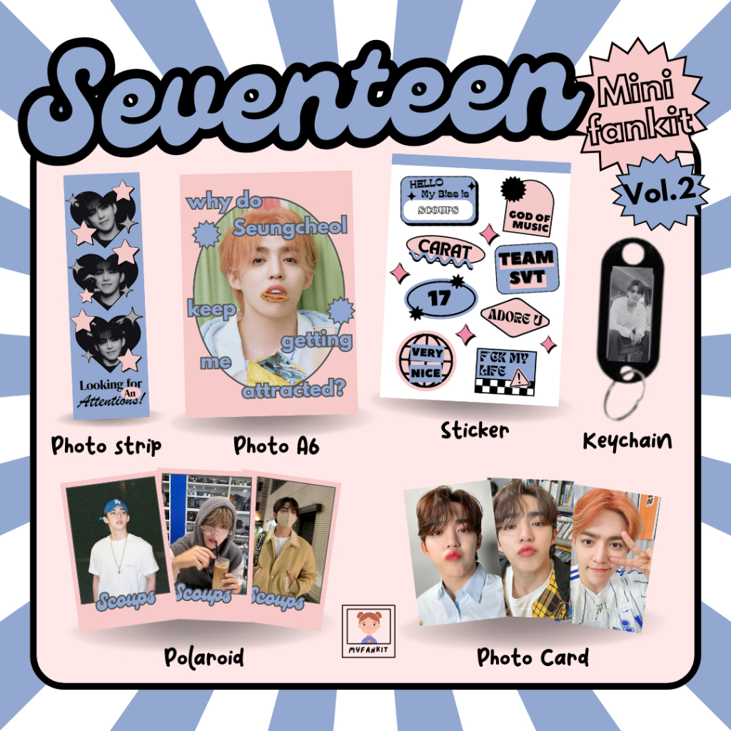 [VOL.2] SEVENTEEN MINI FANKIT CONCERT FREEBIES/ KPOP GIFT BOX/ KPOP ...