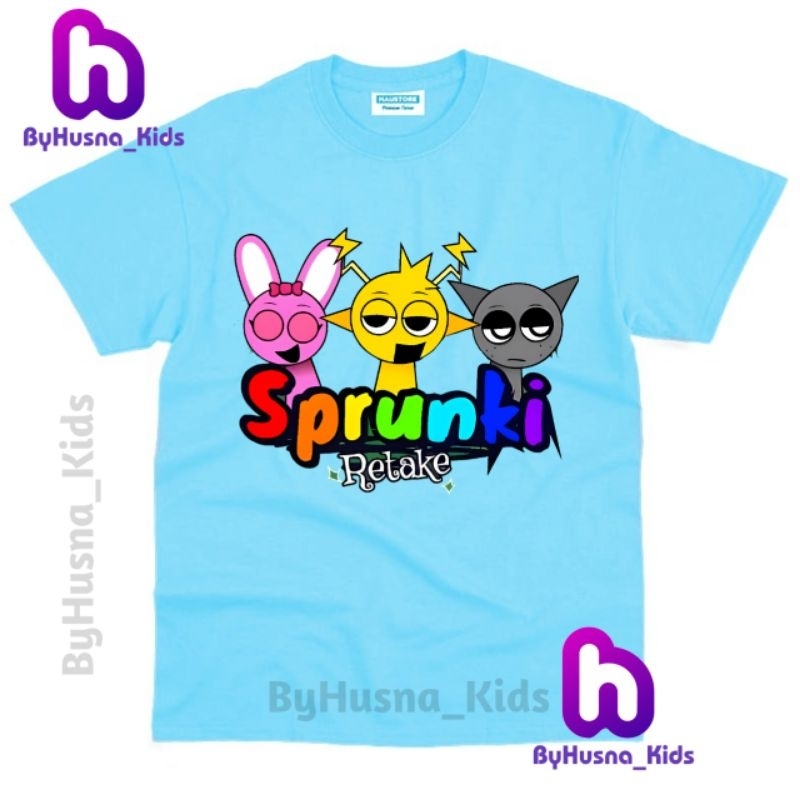 Children's T-SHIRTS CHILDREN'S CLOTHES INCREDIBOX CHARACTER SPRUNKI ...