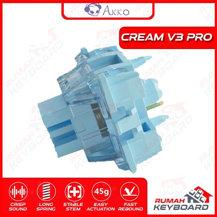 AKKO CREAM BLUE V3 PRO - Switch - 5 PIN - 38g - Tactila - PCB Moun ...