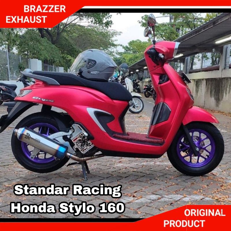 Honda Stylo 160 Standard Racing Exhaust Cool Bass Inlet 38 mm full ...