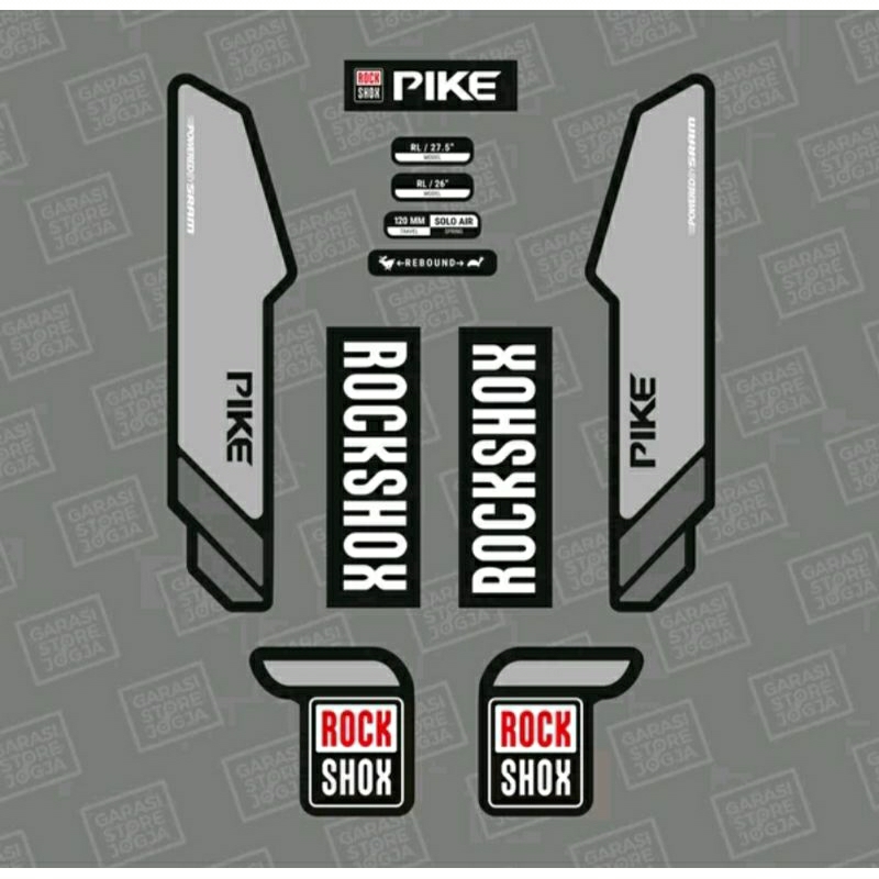 Fork Rockshox Pike Sticker Decal | Shopee Philippines
