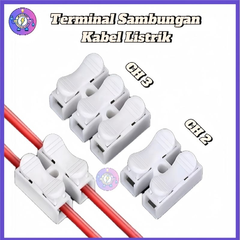 Ch2 CH3 Quick Connector Wire Spring Terminal Electrical Cable Connection | Shopee Philippines