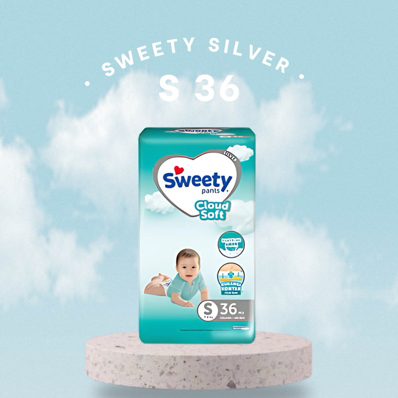 Sweety SILVER PANTS - BABY DIAPERS S36/M28/L26/XXL32 | Shopee Philippines