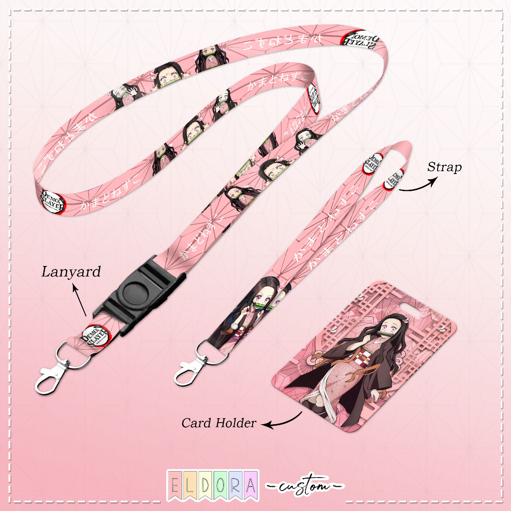 GANTUNGAN HP [LANYARD] Strap id card holder Nezuko demon slayer key ...