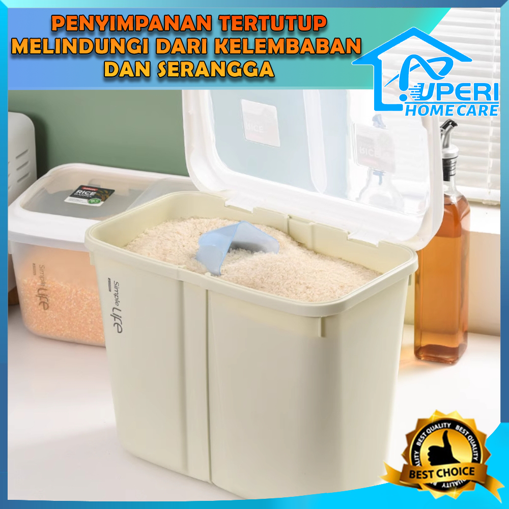 Rice bucket Storage Box/closed partition Storage Box/Rice Box Rice ...