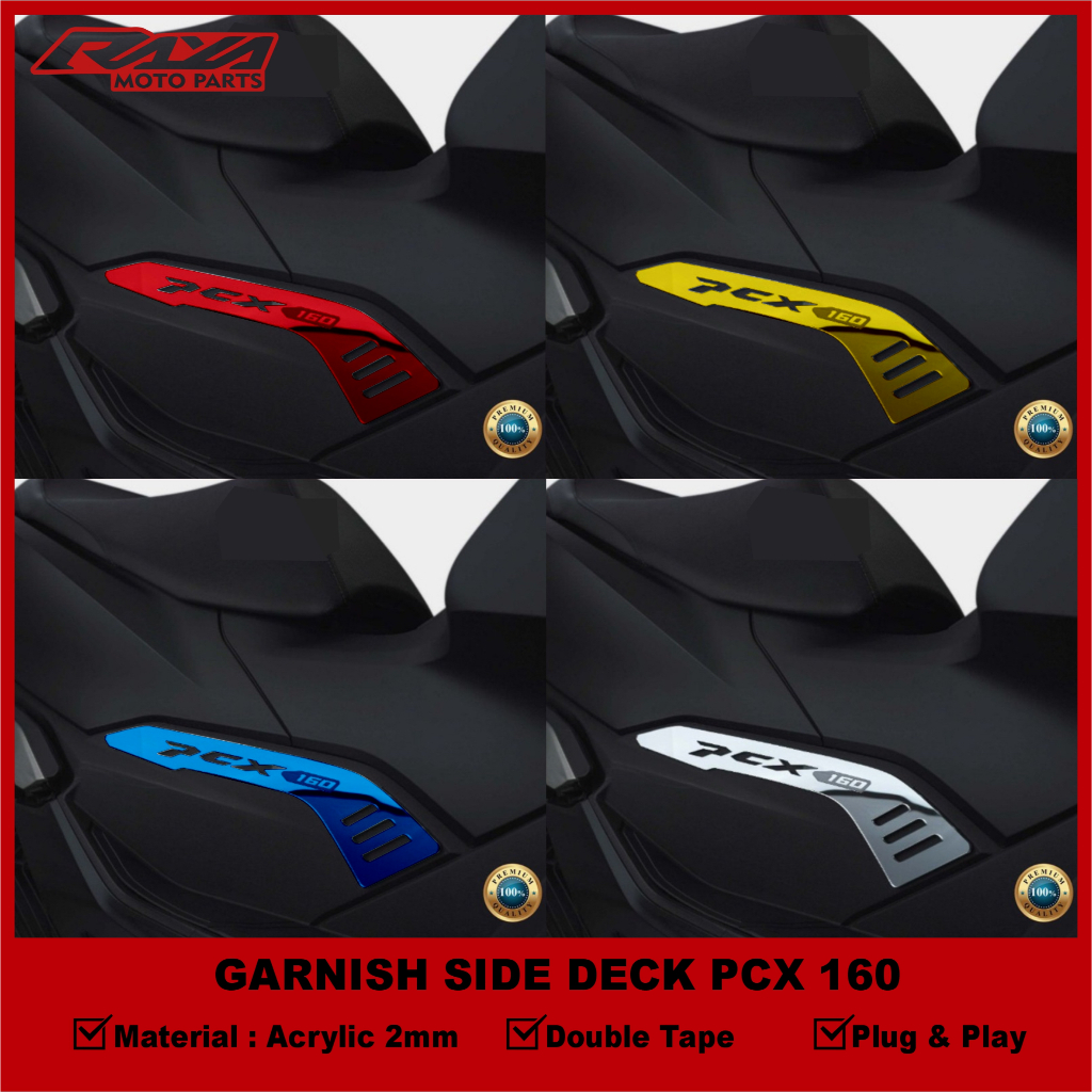 RAYA - GARNISH SIDE DECK PCX 160 SIDE SIDE SIDE PROTECTOR BODY PCX 160 ...