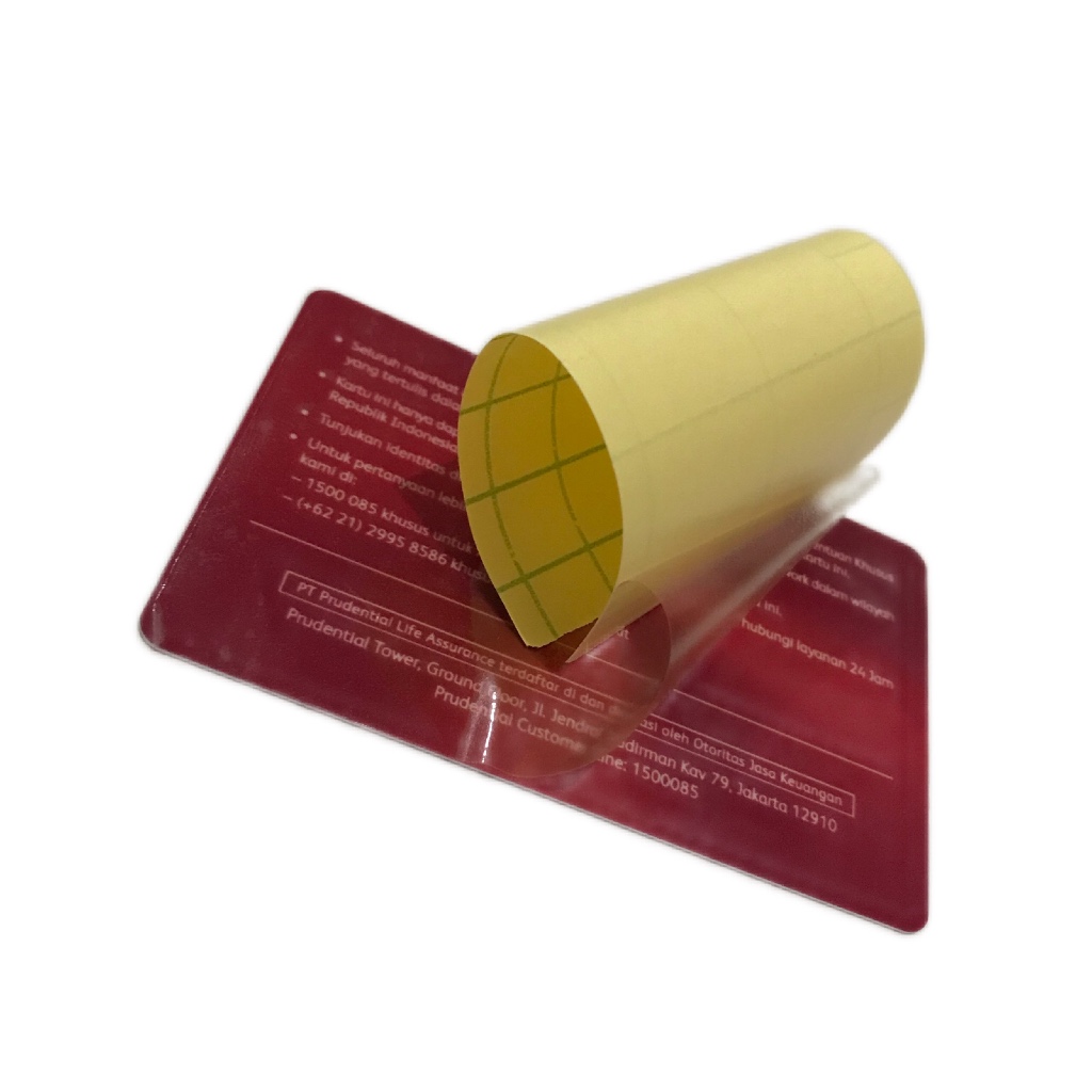 Transparent Anti-Scratch Sticker Laminating KTP SIM ATM NPWP ID Card ...