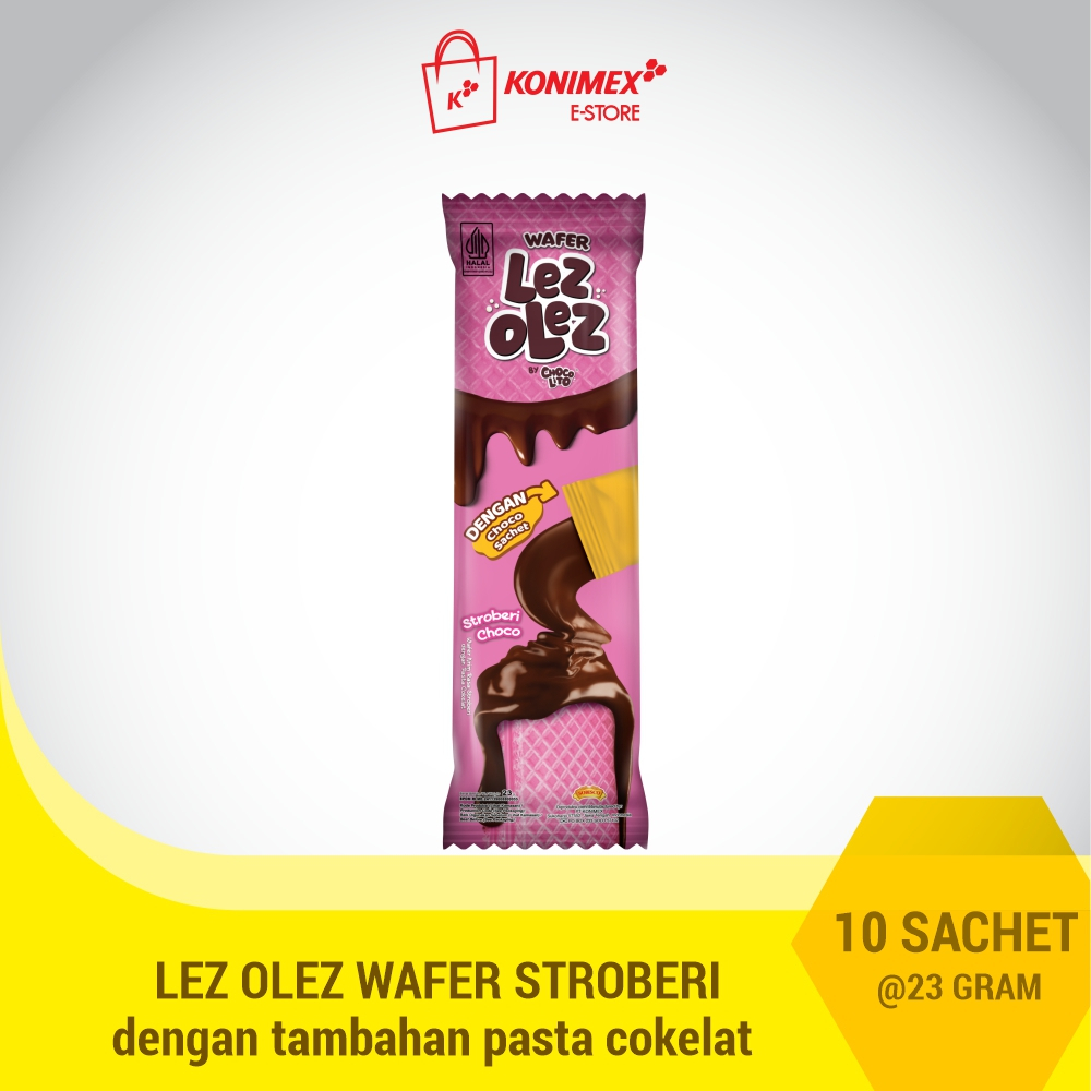 Chocolito Wafer Liez Olez Strawberry 23g - 10 sachets | Shopee Philippines
