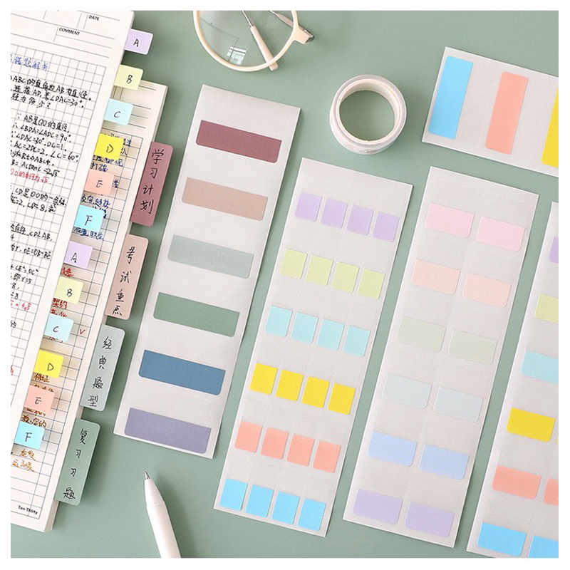 Index Tab / Marker / Page Divider Aesthetic Sticky Notes Book Paper ...