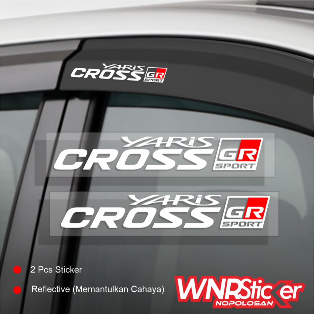 Toyota Yaris Cross GR Water Gutter Variation Cutting Stickers, pack of ...