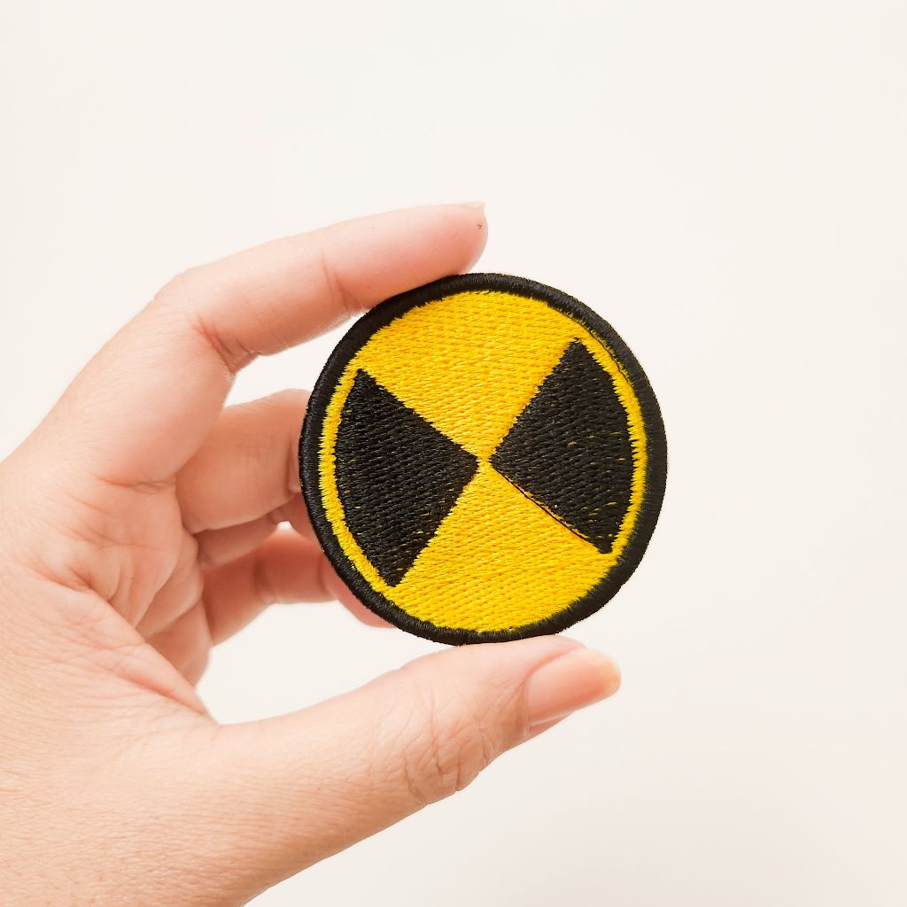 Sign EMBROIDERED PATCH / CRASH TEST SYMBOL EMBROIDERED BADGE / ROUND ...