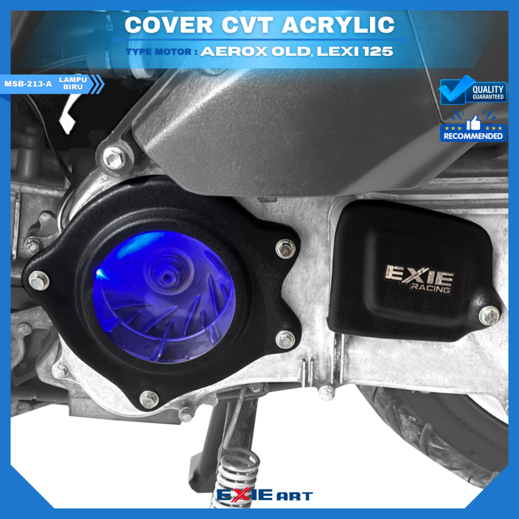 Aerox 155 OLD Acrylic CVT Cover, Lexi 125 Exie Art CVT Cover ...