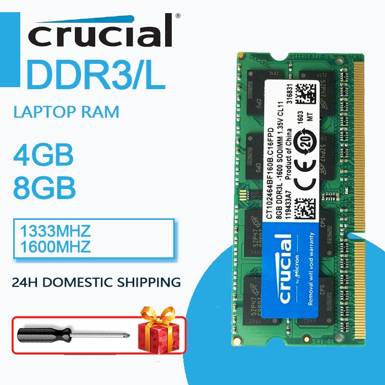 Best Product Local 24H ship Crucial 4GB 8GB DDR3 RAM 1333MHZ 16Mhz RAM ...