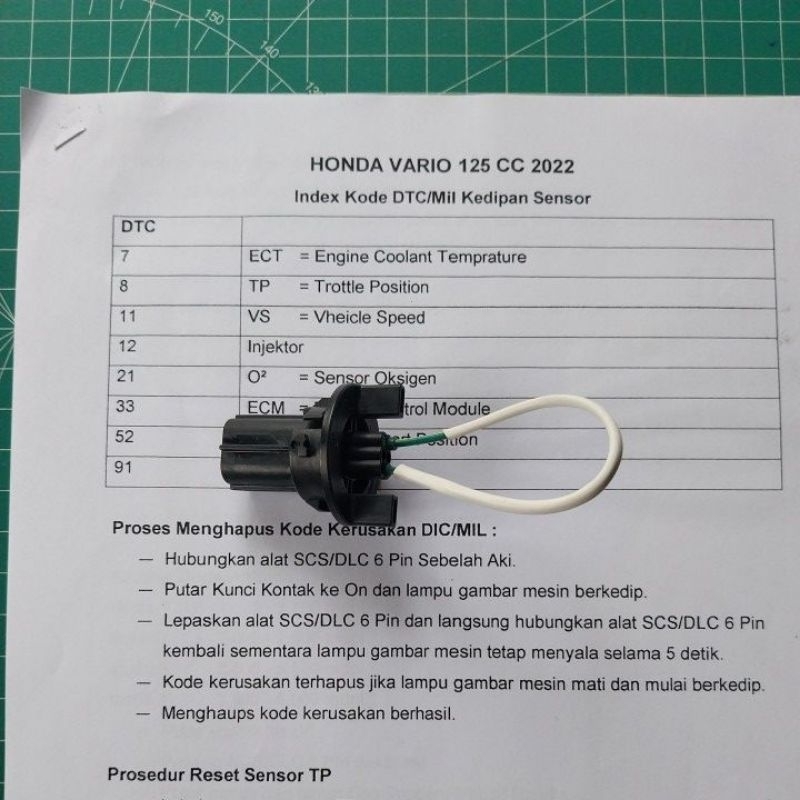 Ecm DLC/SCS RESET SOCKET HONDA NEW VARIO 125CC | Shopee Philippines