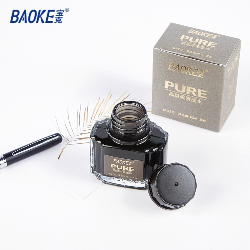 Baoke Fountain Pen Carbon Ink/Black Carbon Ink MS217-40ML/MS218-25ML ...