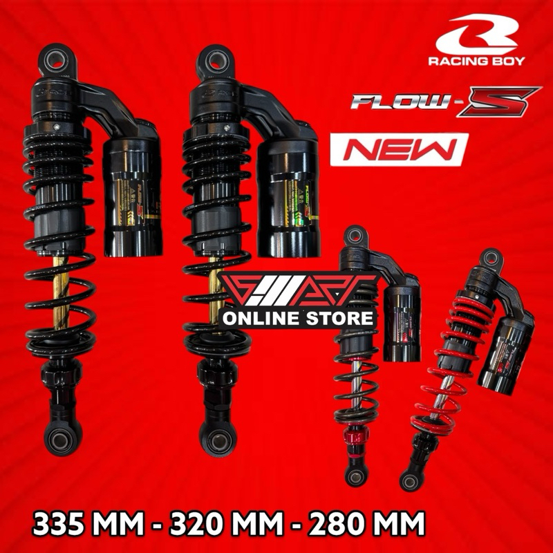 SHOCK RCB FLOW PRO 335MM, 320MM, 275 MM SUPRA JUPITER RXKING | Shopee ...