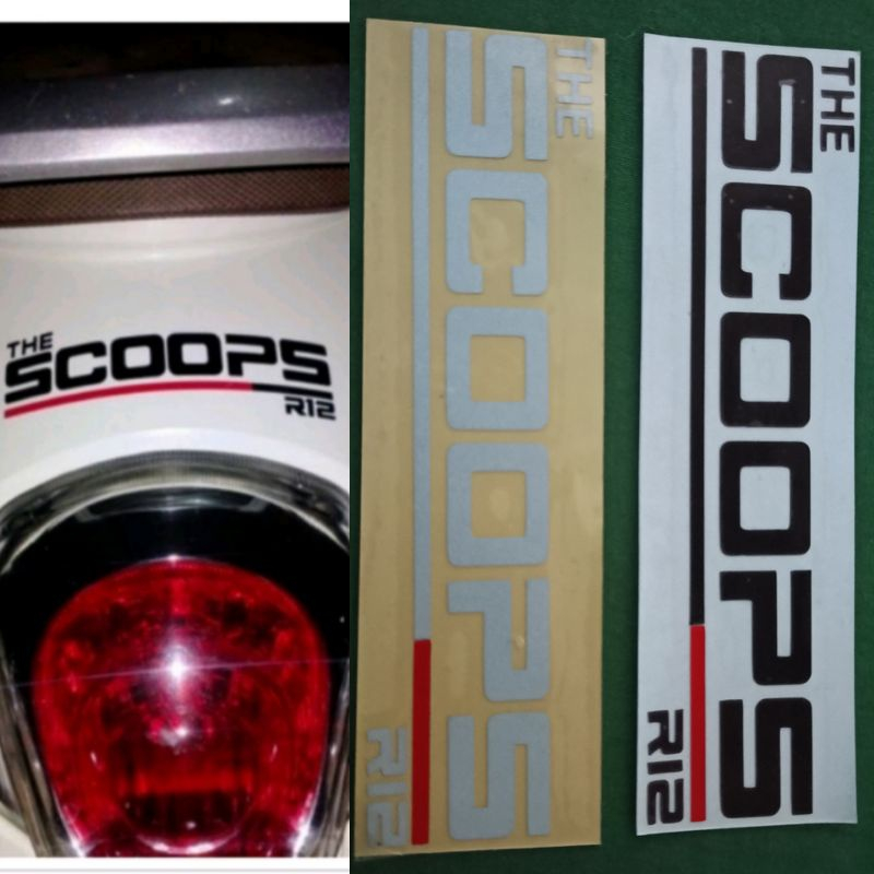 The SCOOPS R12 SCOOPY TEAM Cutting Sticker | Shopee Philippines