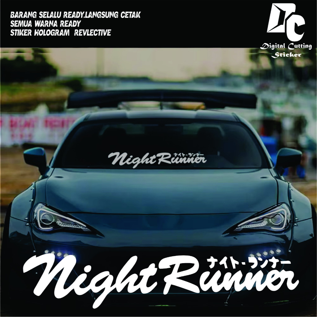 Window stickers car stickers NIGHT RUNNER model car stickers OR ALL ...