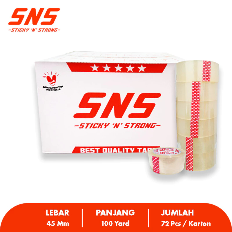 100 Yards 100% ORIGINAL SNS CLEAR Duct Tape 2 inch x 90 Meters ...