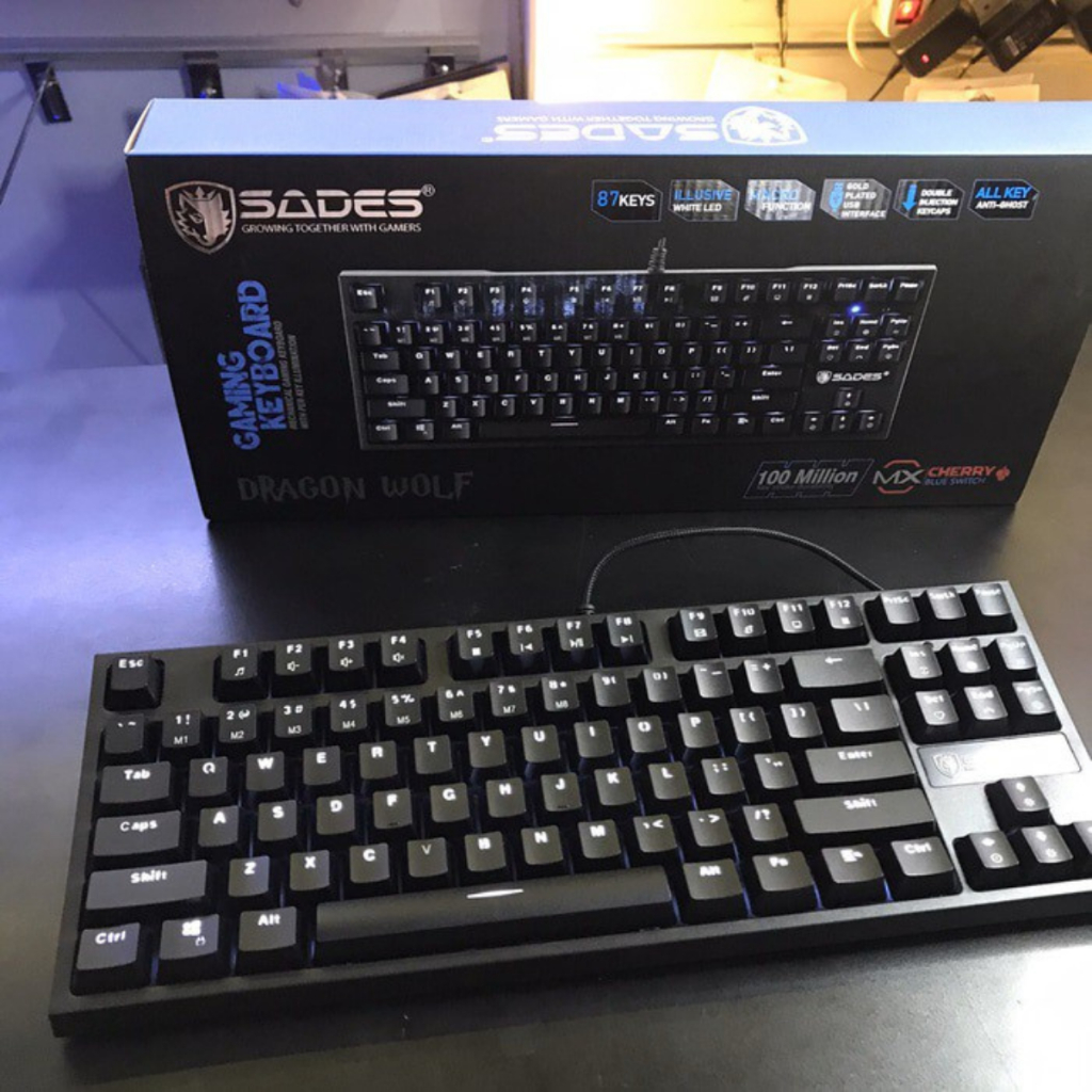 Sades Dragon Wolf USB Mechanical Keyboard TKL RGB Gaming Keyboard with ...