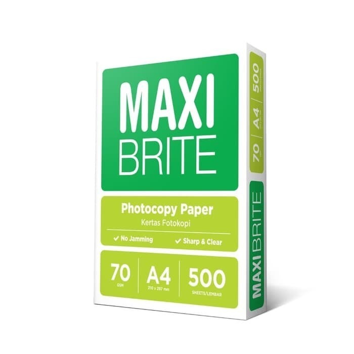 Maxibrite Maxi Brite HVS A4 Paper - Photocopy Printing Paper - 1 RIM ...