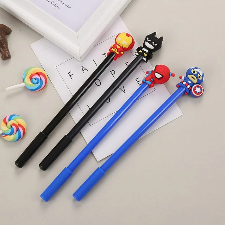 Superhero Gel Character Pen Character Pen Cute Gel Ink Pen 3D Superhero ...