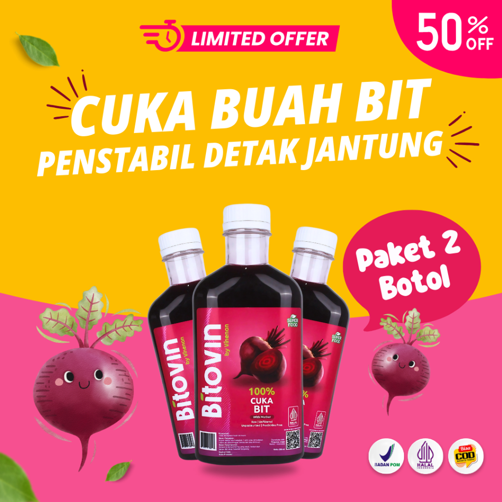 Bitovin Package of 3 Bottles - Multivitamins for the Heart - Beet Fruit ...